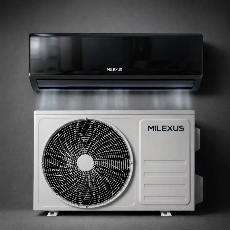 SPLIT 220V 1 TONELADA MILEXUS NEGRO ESPEJO (LHZ), Aires acondicionados ...