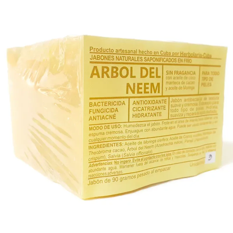 Set de 3 jabones de 90 gramos de Árbol del Neem, Jabón de Árbol del ...