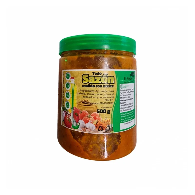 Todo sazón molido con aceite El Roble (500 g / 1.10 lb), Salsas ...